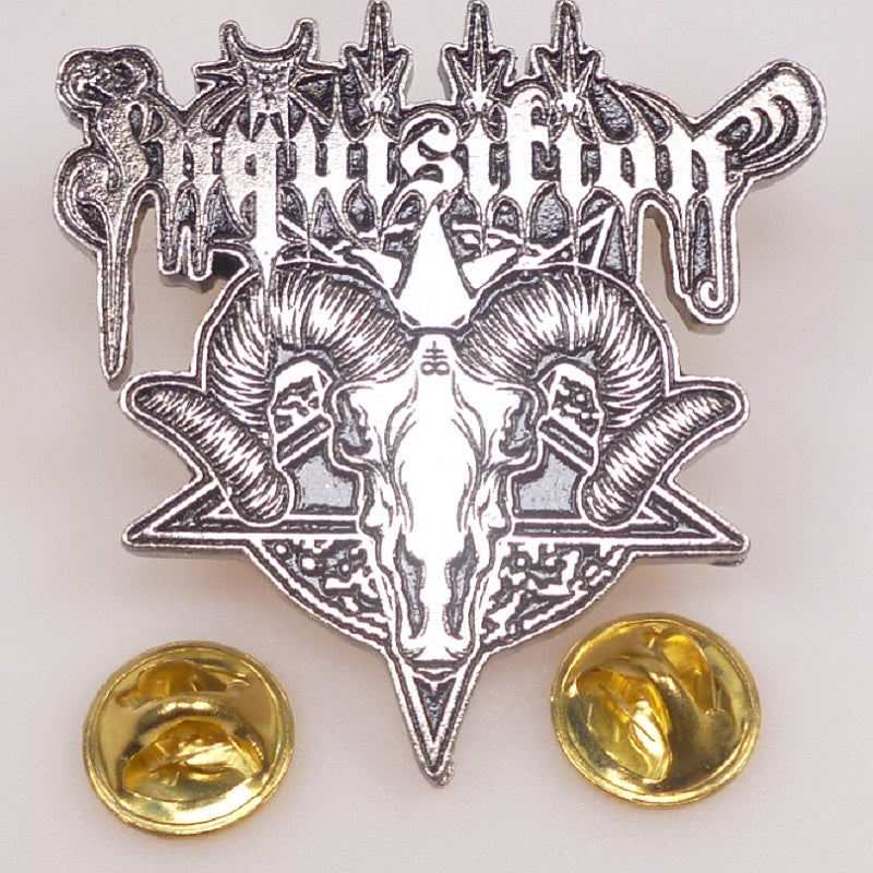 Inquisition | Pin Badge Penta Goat Skull – Goddess.nl