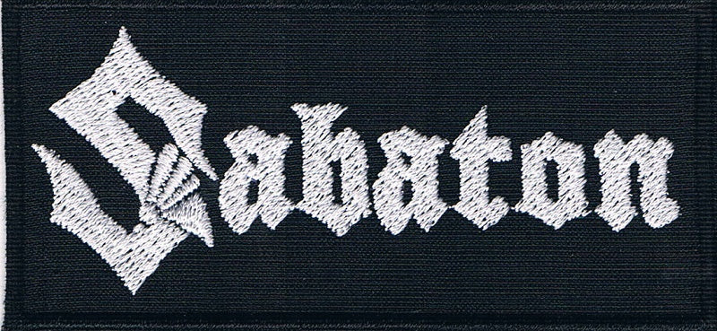 Sabaton | Stitched White Logo Patch – Goddess.nl