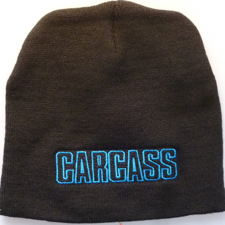 Carcass | Beanie Blue Necro Logo – Goddess.nl