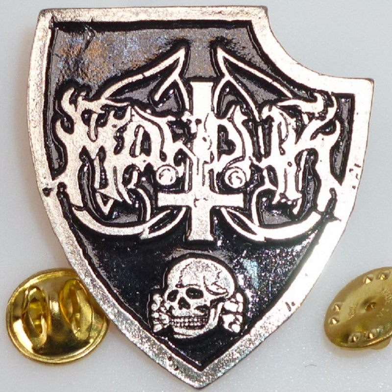 Marduk | Pin Badge Shield Logo Totenkopf – Goddess.nl
